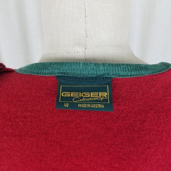 geiger | Jackets & Coats | Geiger Austria Boiled Wool Embroidered ...